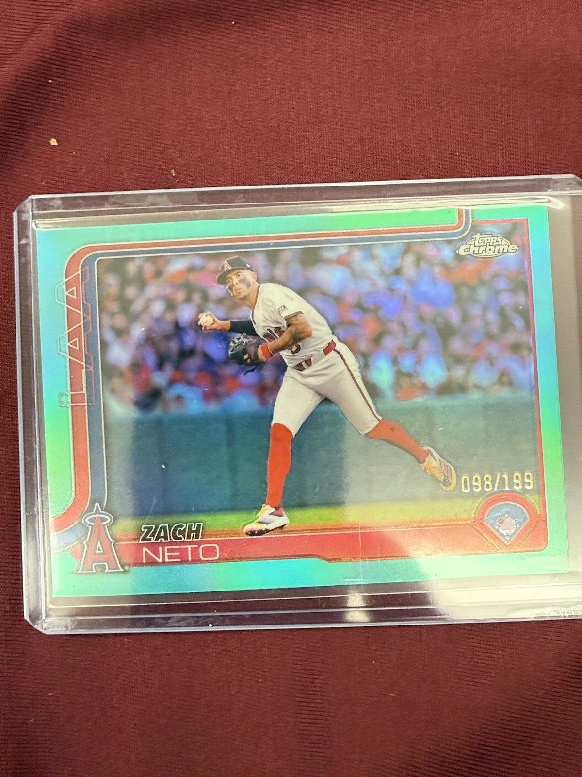 Zach Neto 2025 Topps Chrome #211 Aqua Refractor /199 Price Guide ...