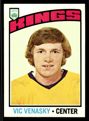 1976-77 Topps Vic Venasky #211 - Los Angeles Kings | eBay