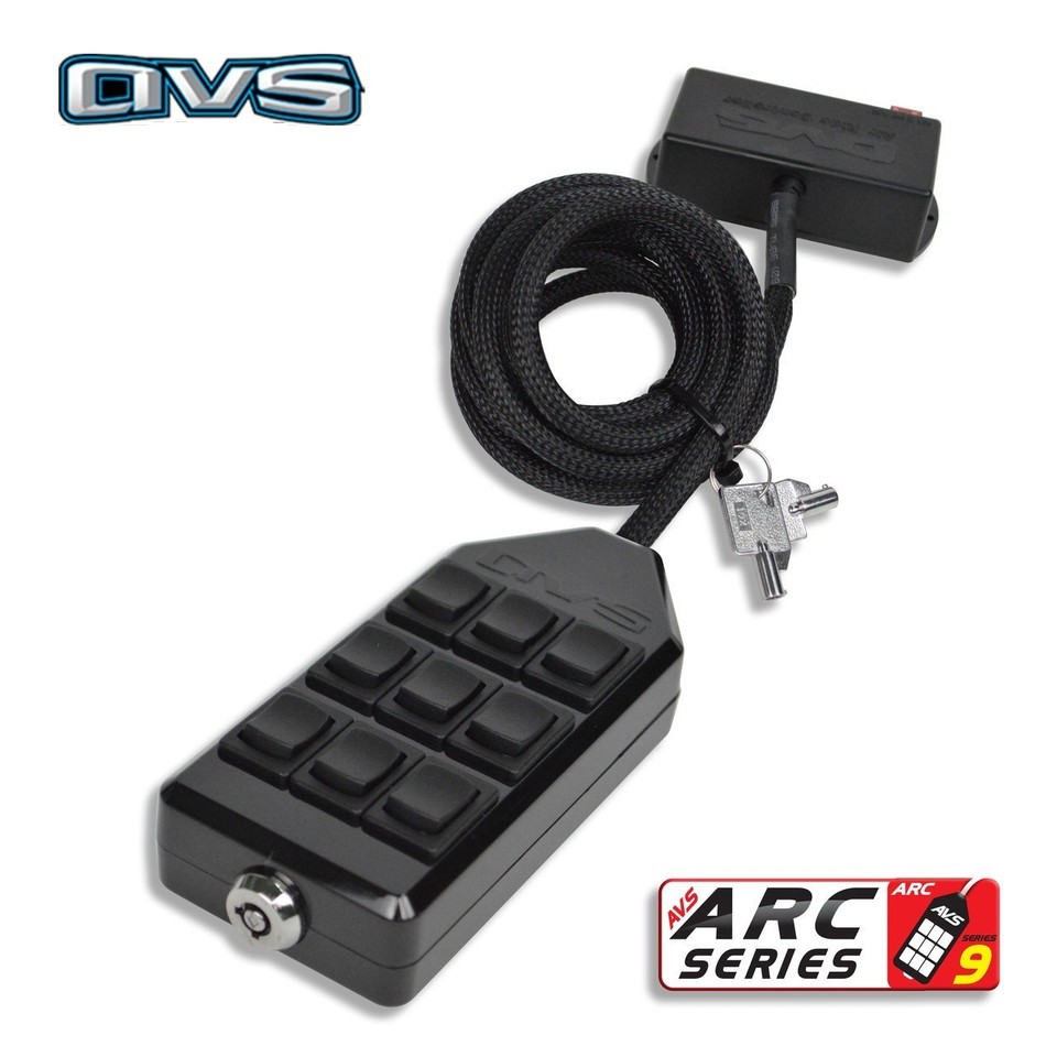 AVS 9 Rocker Black Switch Box Air Ride Suspension System Control Bags ...