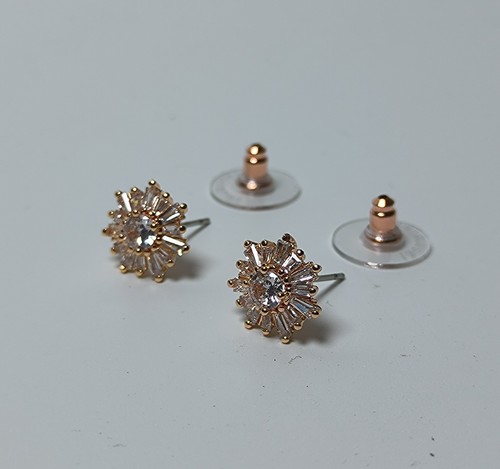New In GIft Box Idyllia stud earrings Mixed cuts,Sun,Rose gold tone ...