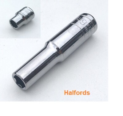 Halfords Deep Socket 1/4" 3/8" advance Metric socket Professional Drive ...