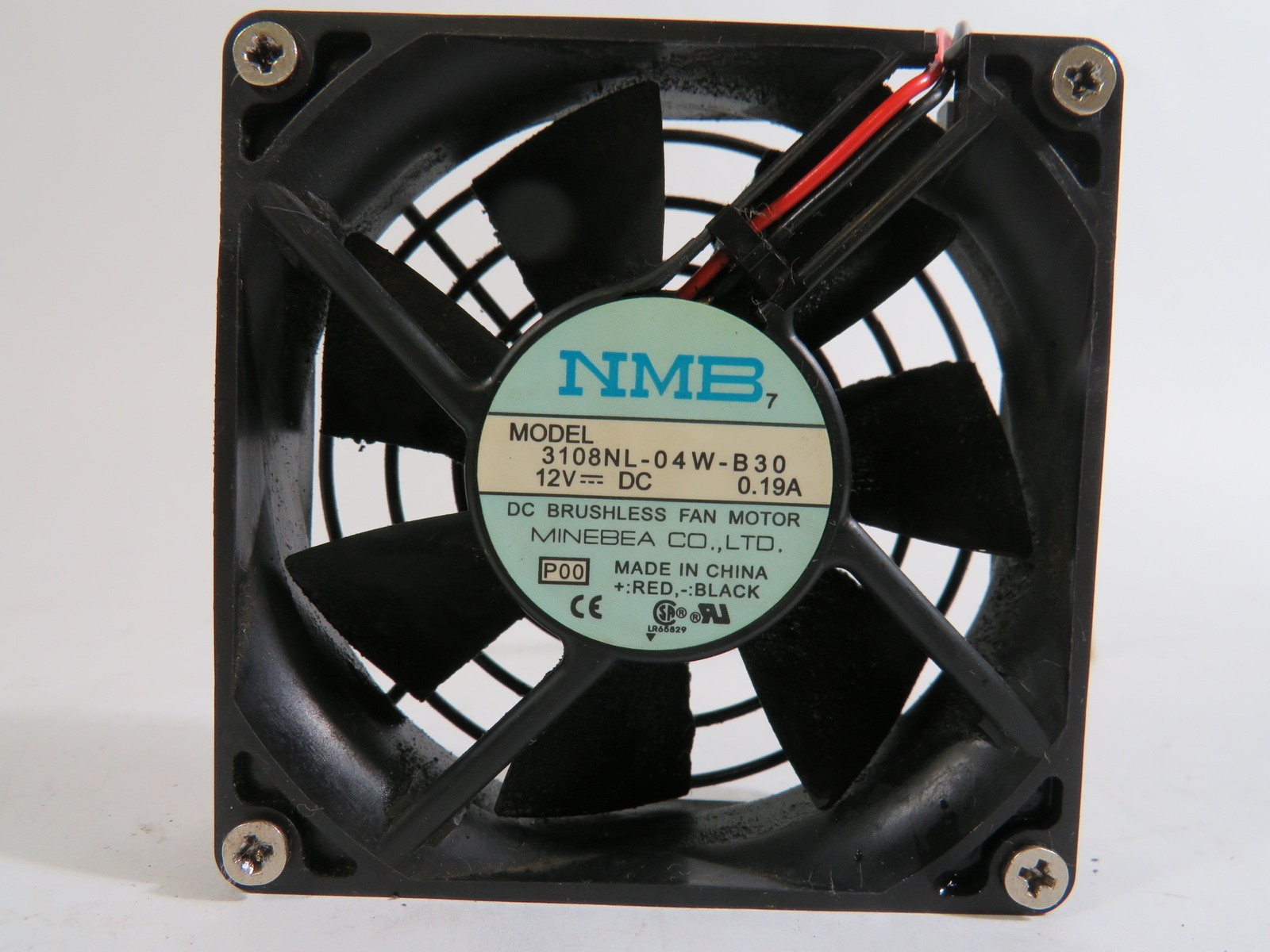 Minebea 3108NL-04W-B30 DC Brushless Fan Motor 12VDC 0.19A for sale online | eBay