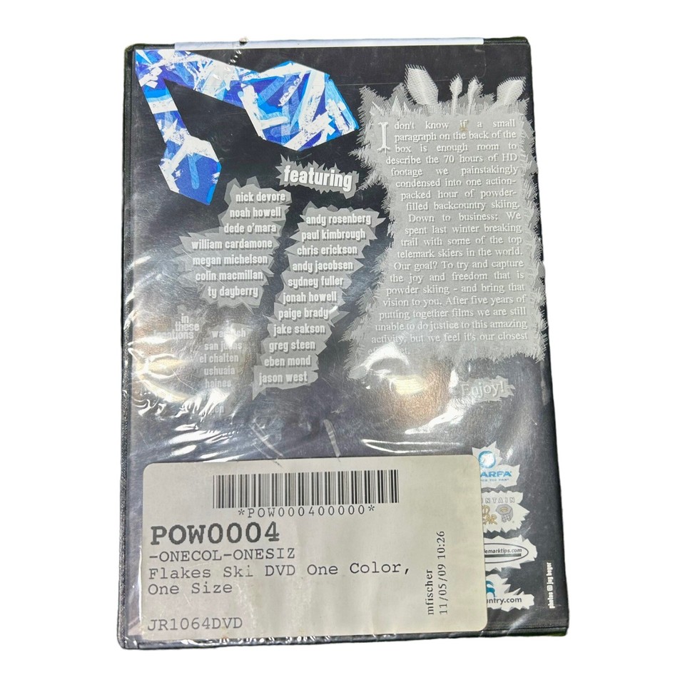 Flakes (DVD) 2009 Backcountry Skiing film, Nick Devore, Telemark, Powderwhore | eBay