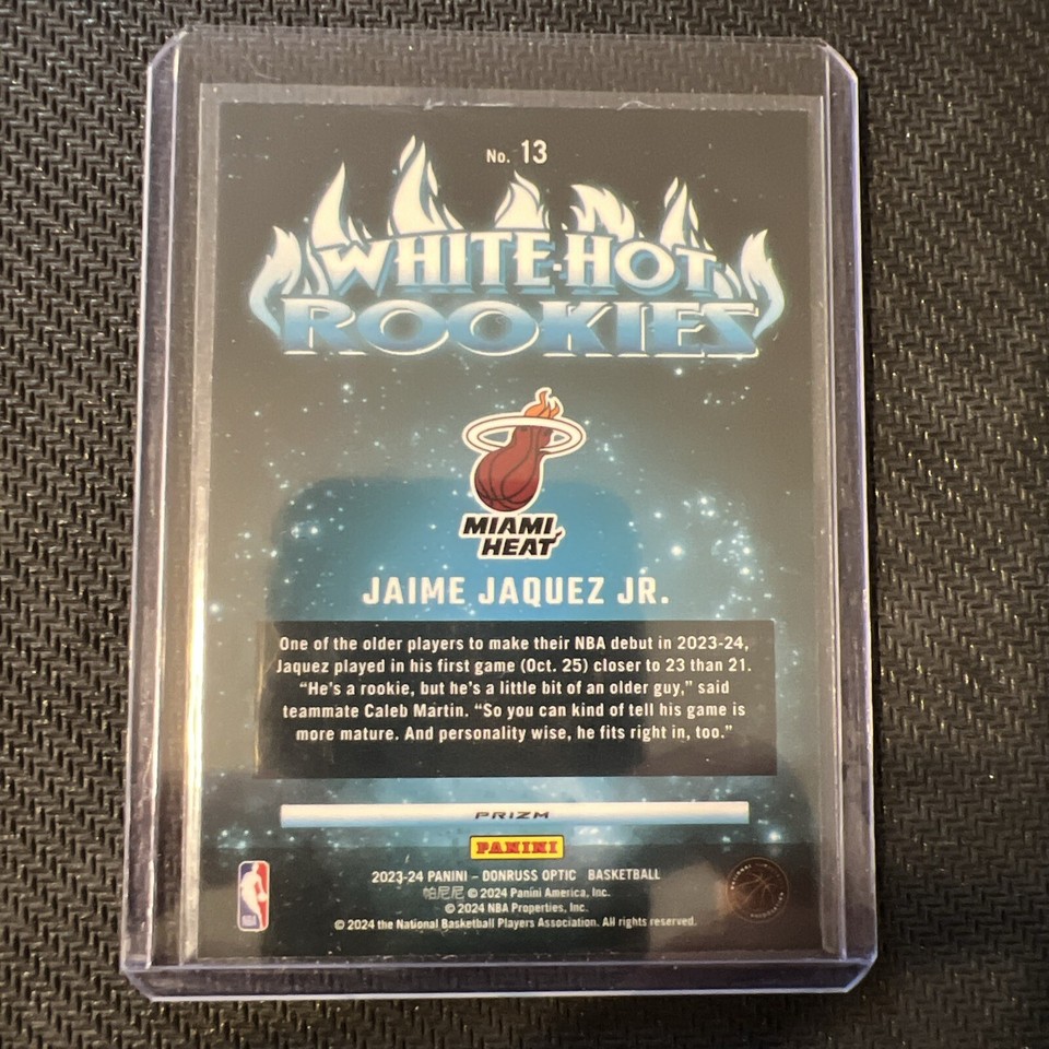 2023-24 Donruss Optic Jaime Jaquez Jr White Hot Rookies Silver Holo Prizm #4 | eBay