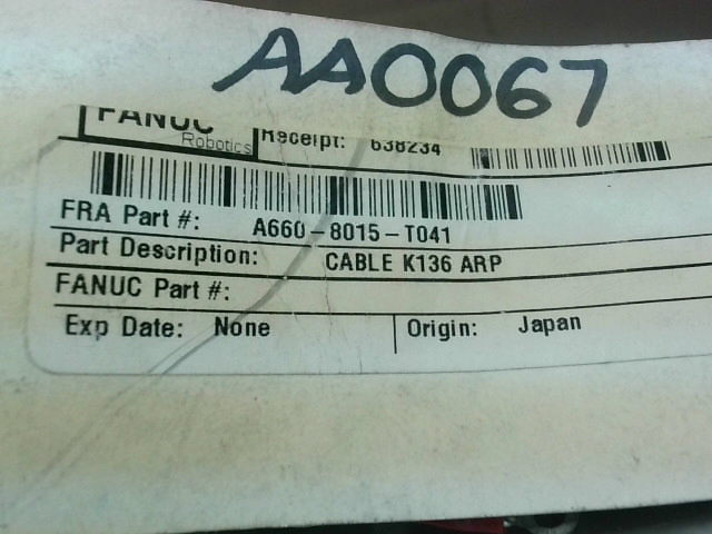 Fanuc A660-8015-T041 Cable K136 ARP - New No Box | eBay
