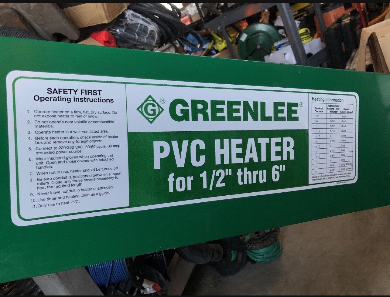 Greenlee 847 PVC heater box | eBay