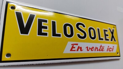 VELOSOLEX En vente ici PORCELAIN DOOR ENAMEL GARAGE SIGN 8x20cm=4x3:7 ...