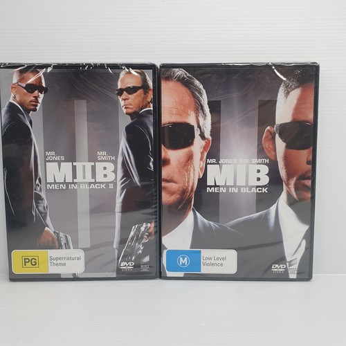 MIB Men in Black 1 & 2 1, 2 DVD Will Smith Brand New & Sealed + Free ...