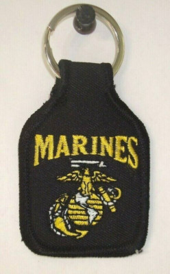 U.S. MARINES VETERAN SEMPER FIDELIS Embroidered Keychain Key Chain | eBay
