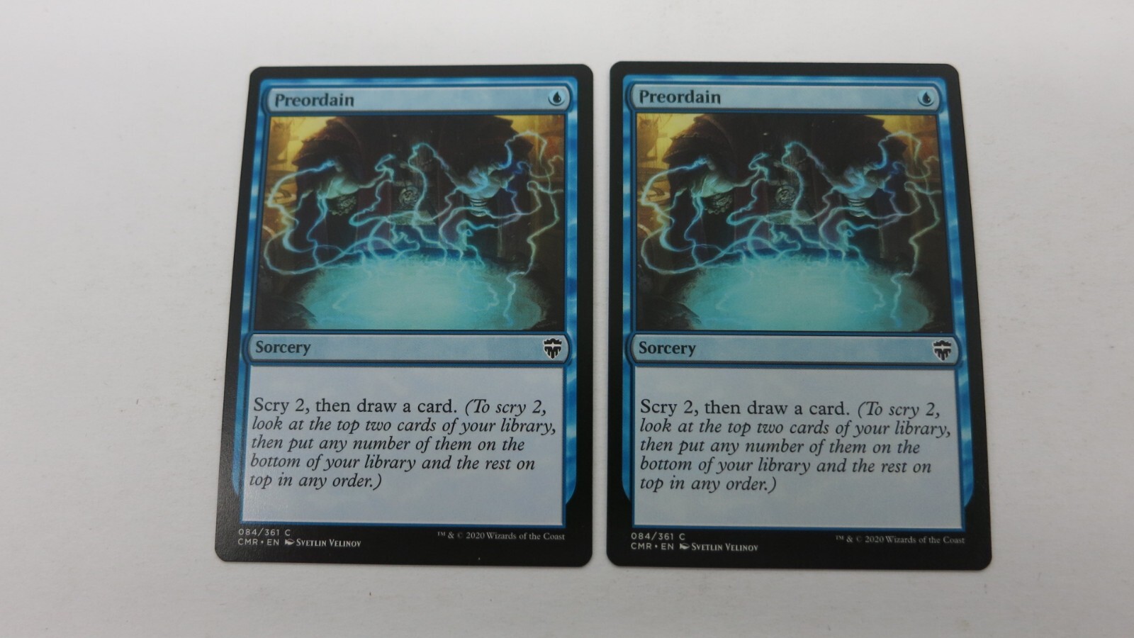 2x PREORDAIN SORCERY COMMANDER LEGENDS MAGIC GATHERING MTG NM ...