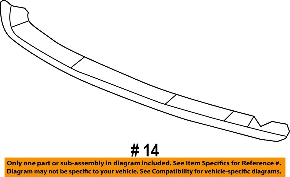 GM OEM 10-15 Camaro Bumper Components-Filler Molding 92238937 | eBay
