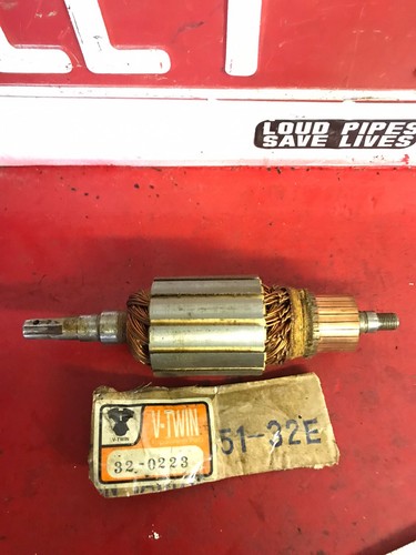 Harley Knucklehead Flathead Panhead 32E Generator 3-Brush Armature V ...