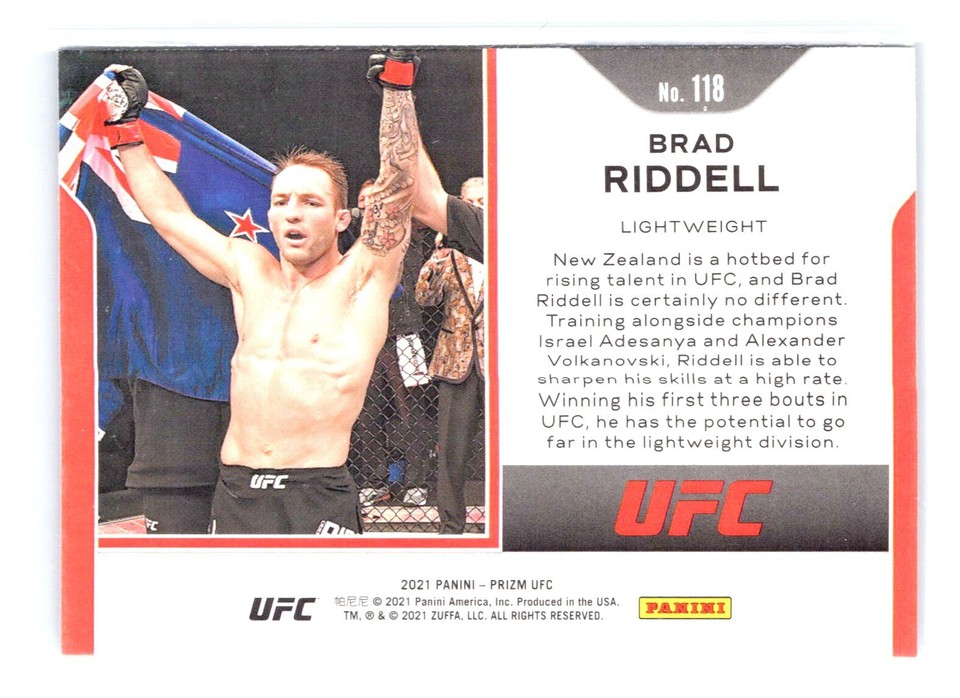 2021 Panini Prizm #118 Brad Riddell Rookie Lightweight | eBay