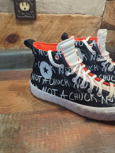 Converse Untitled Hi 'Not A Chuck' Black/Mandarin Orange Mens Shoes ...