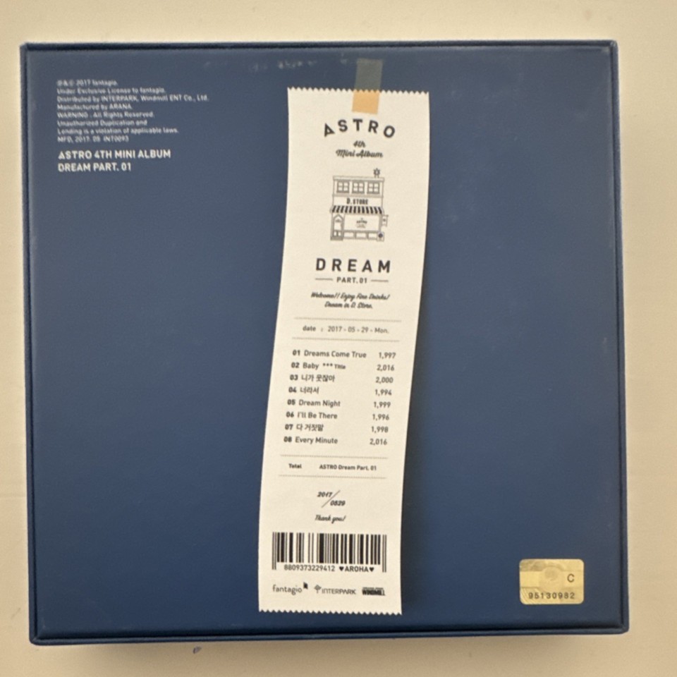 Astro Dream Part.01 Mini Album CD K-Pop 2017 Fantagio Korean | eBay