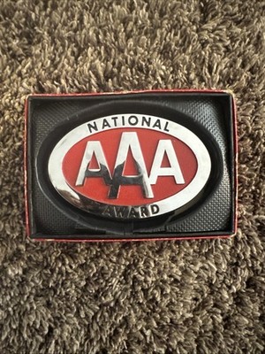 Vintage AAA National Award Emblem Accessory Plate Bumper Topper | eBay