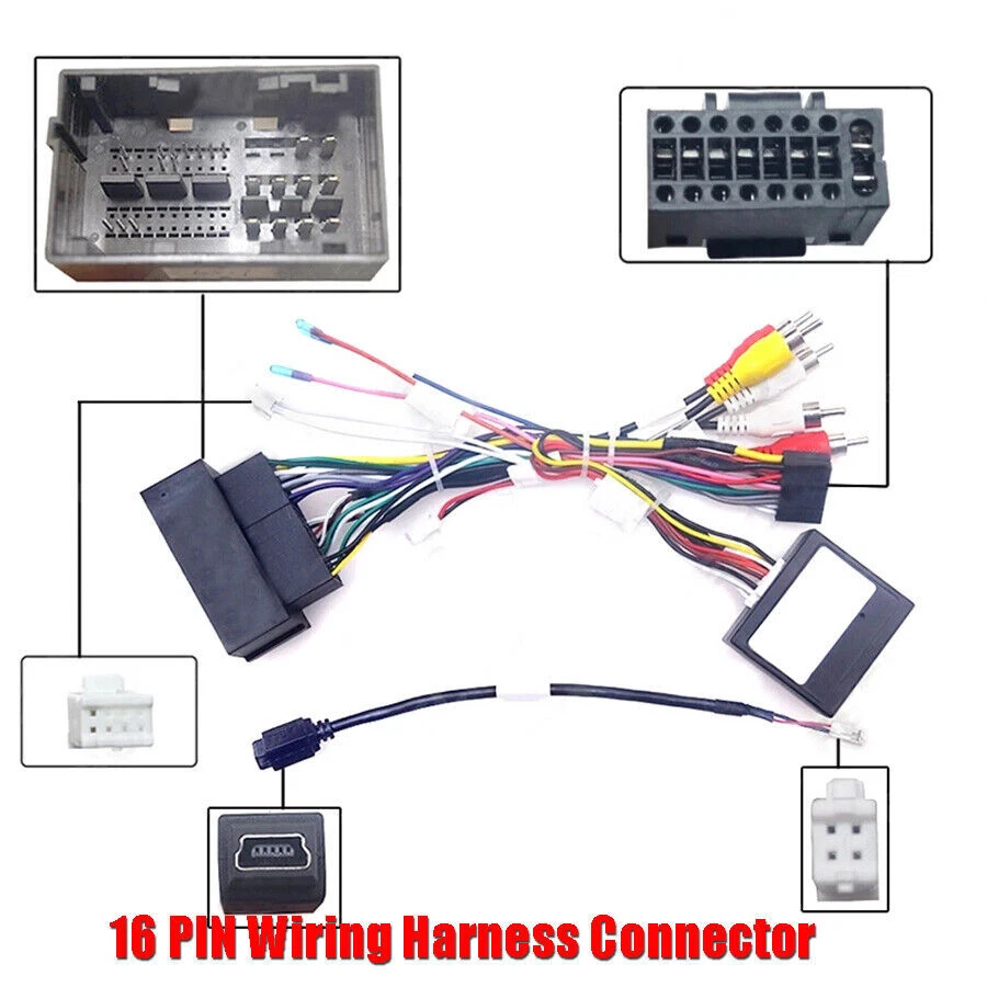 Idoing 16-pin Car Android Stereo Wiring Harness For 2014-up, 54% OFF