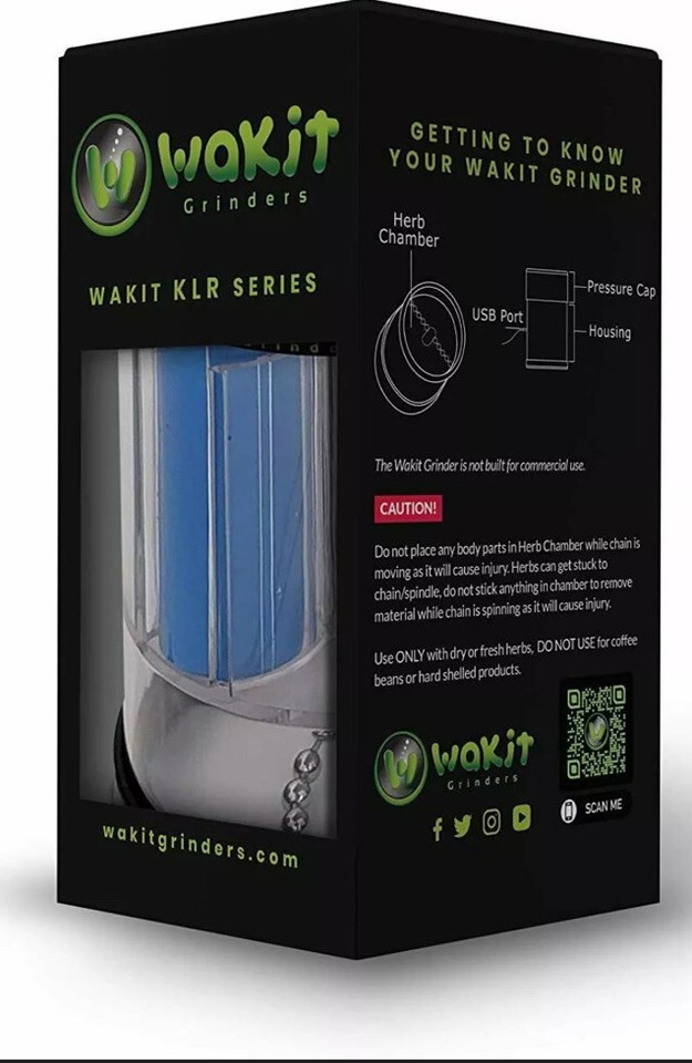Wakit Grinders (KLR Series)- Electric Herb Grinder with See Through ...