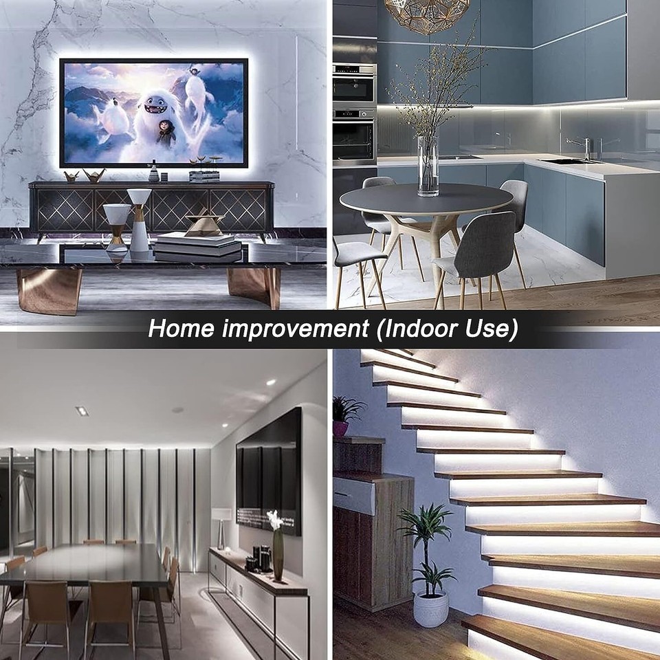 65ft Double-side Neon LED Light Strip 12V 24V Rope Tube Waterproof ...