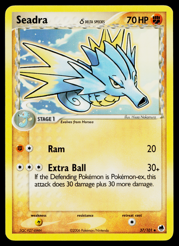 SEADRA 37/101 EX DRAGON FRONTIERS POKEMON TCG | eBay