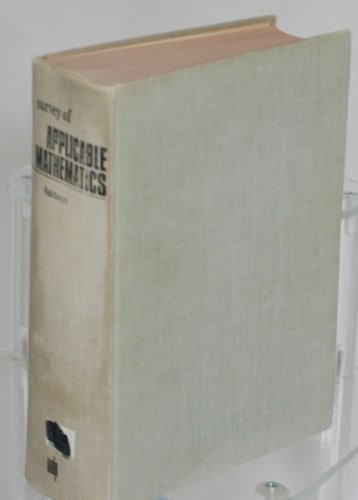 SURVEY OF APPLICABLE MATHEMATICS By Karel Rektorys - Hardcover ...