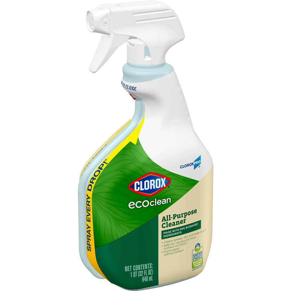 Clorox Ecoclean All-Purpose Cleaner Spray Bottle, 32 Fluid Ounces, Pack ...