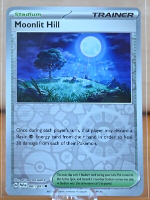 Pokémon TCG: Moonlit Hill - 081/091 - Reverse Holo - Paldean Fates - NM ...