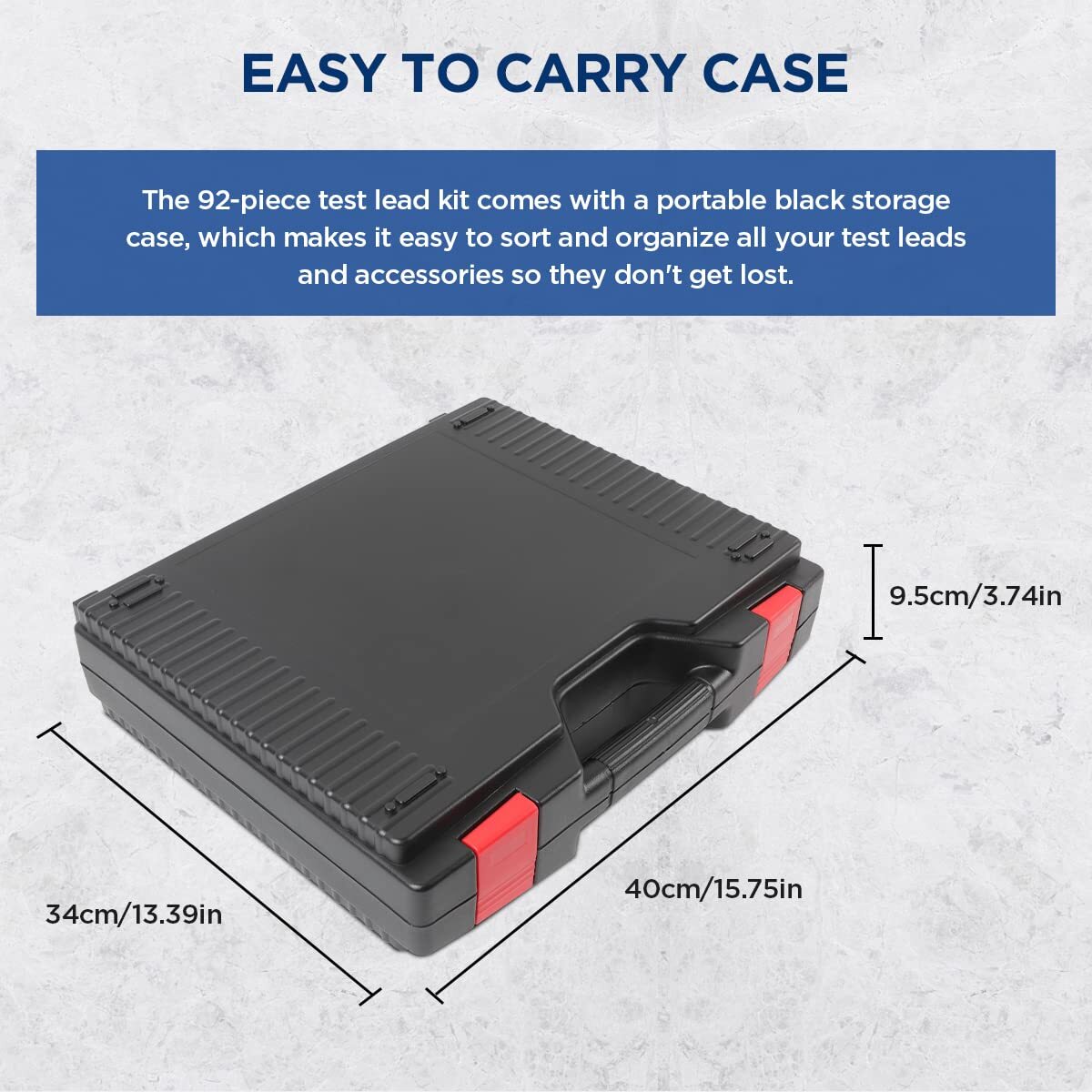 92Pcs Multimeter Test Leads Kit Automotive Electrical Diagnostic Tool ...