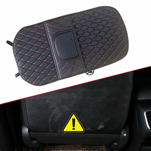 PU Leather Protector Cover Car Seat Back Anti Kick Pad Mat Universal ...