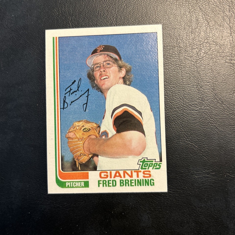 b15 1982 topps #144 Fred Breining San Francisco, giants | eBay
