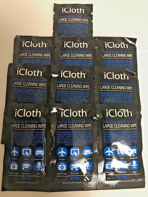 iCLOTH LARGE AVIONICS CLEANING WIPES 10 pack AMS, BMS Approved, 38 sq. in. | eBay