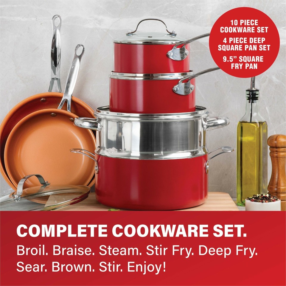 Gotham Steel 20 Piece Nonstick Cookware & Bakeware Set - 3 Available ...