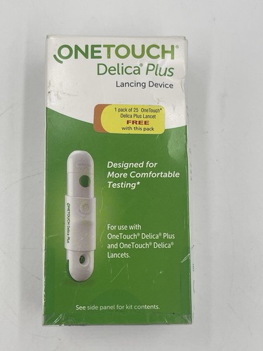 One Touch Delica Plus Lancing Device with 25 Lancets Sealed | eBay