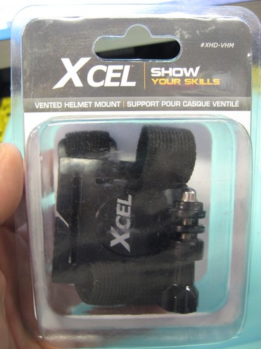 Xcel Action Camera Vented Helmet Mount / Hands Free Recording / Black ...