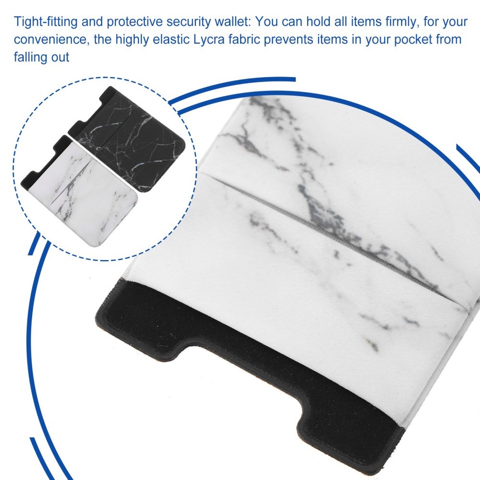 2 Pcs Phone Back Card Holder Pocket Sticker Adhesive Cards Holders ...