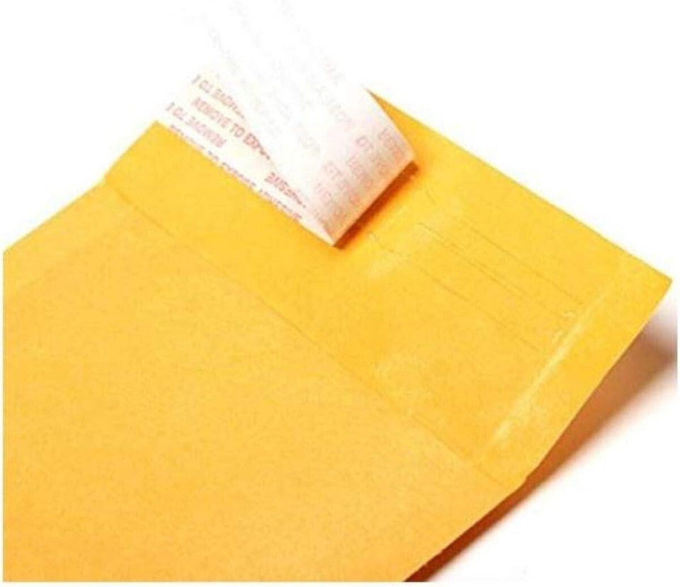 500 #000 4x8 Kraft Bubble Mailers Padded Envelopes Shipping Self-Seal ...