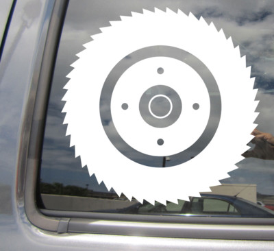 Saw Blade #2 - Circular Table Construction Car Window Vinyl Decal ...
