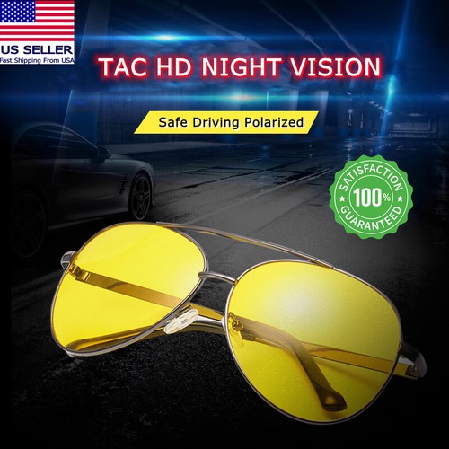 Aviator Tac Night Vision Glasses Polarized Sunglasses Anti Glare ...