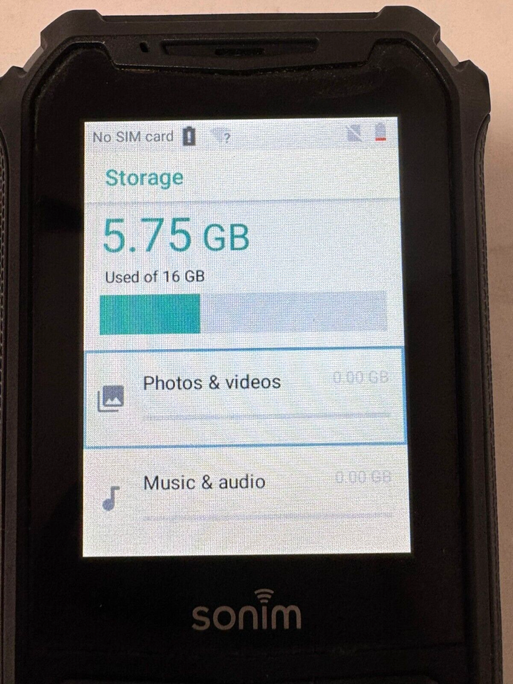 SONIM XP5 XP5800 GSM 16GB RUGGED PTT Wi-Fi 4G LTE BLACK AT&T | eBay