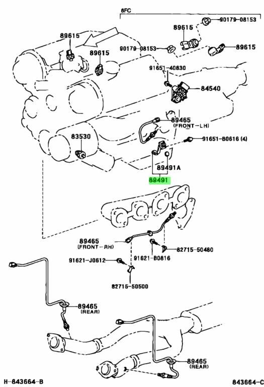 Genuine TOYOTA LEXUS Engine Oil Level Sensor 89491-50030 GS430 LS430 | eBay
