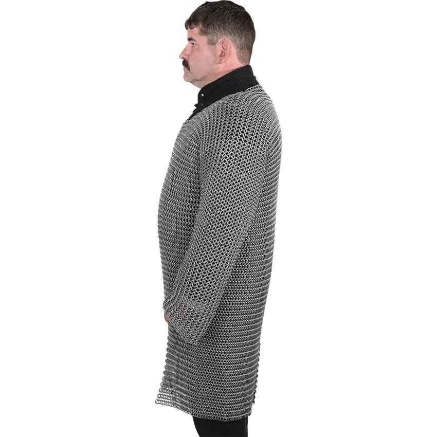 Aluminum and Rubber Long Sleeve Chainmail Hauberk traditional chainmail ...