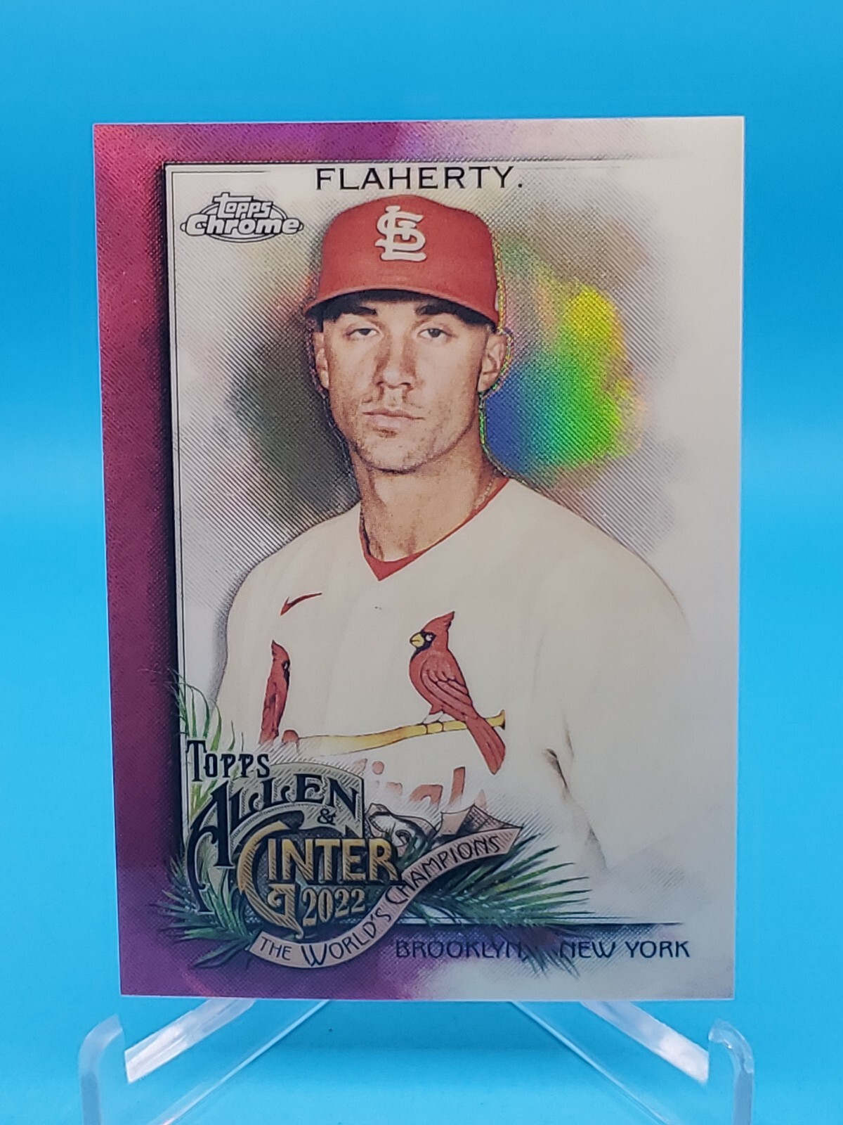 Jack Flaherty 2022 Allen & Ginter Chrome #171 Magenta Refractor 37/199 ...