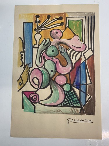 Pablo Picasso - Ultra Rare Very Old , Original Hand Signed Stamp Of ...