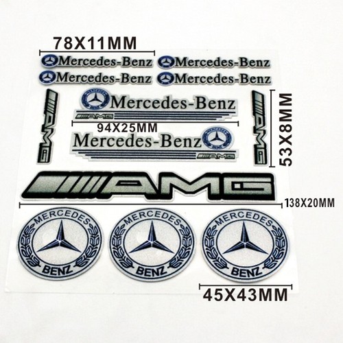 For Car AMG Racing Sport Sticker 3D Decal Stripes Logo Decoration | eBay