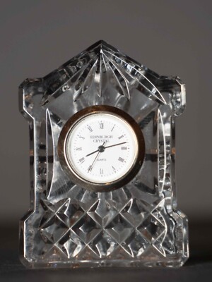 Edinburgh Crystal Mini Mantle Clock | eBay