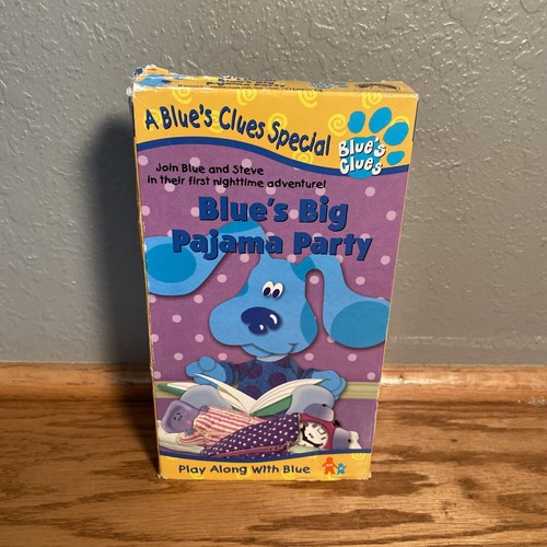 Blue’s Clues Blue’s Big Pajama Party VHS 1999 Play Along With Blue ...