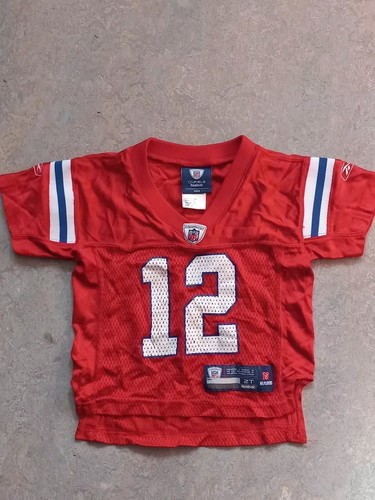 Tom Brady New England Patriots RED THROWBACK JERSEY 2T Toddler NFL ...