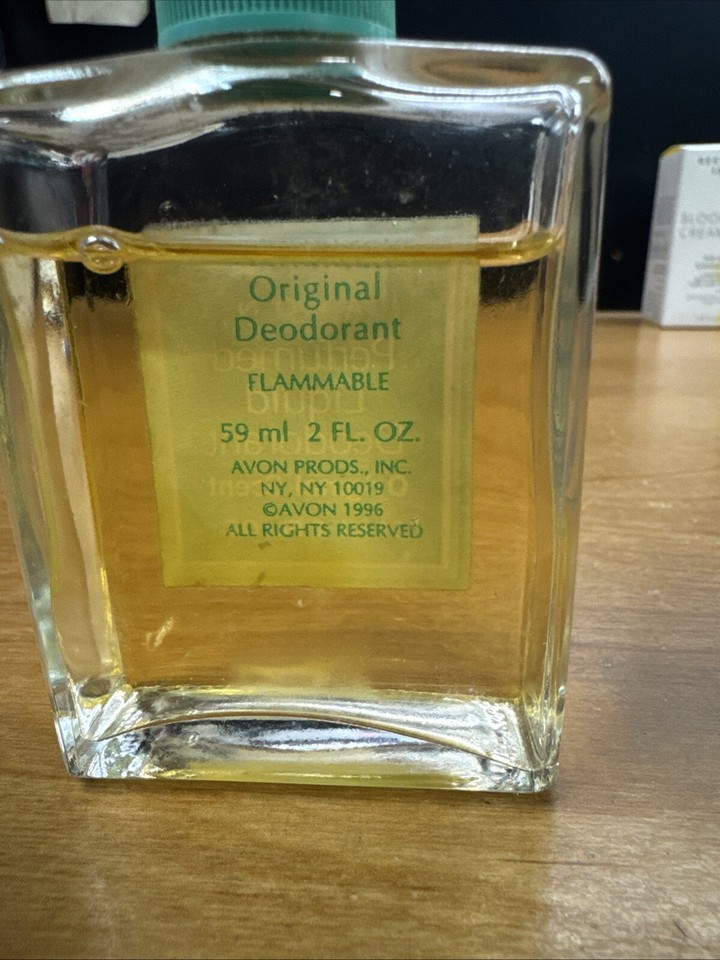 Avon Perfumed Liquid Deodorant 2 oz Original Scent Vintage 1996 ...