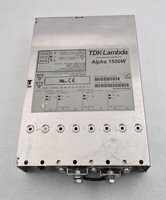 TDK-Lambda Alpha 1500W J00038A CA1500LL Power Supply Module | eBay