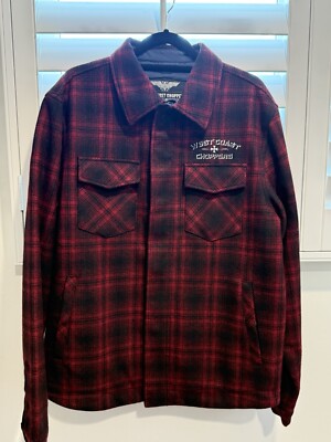 ⭐️ Jesse James West Coast Choppers Quilted Riding Flannel Jacket 2XL | eBay